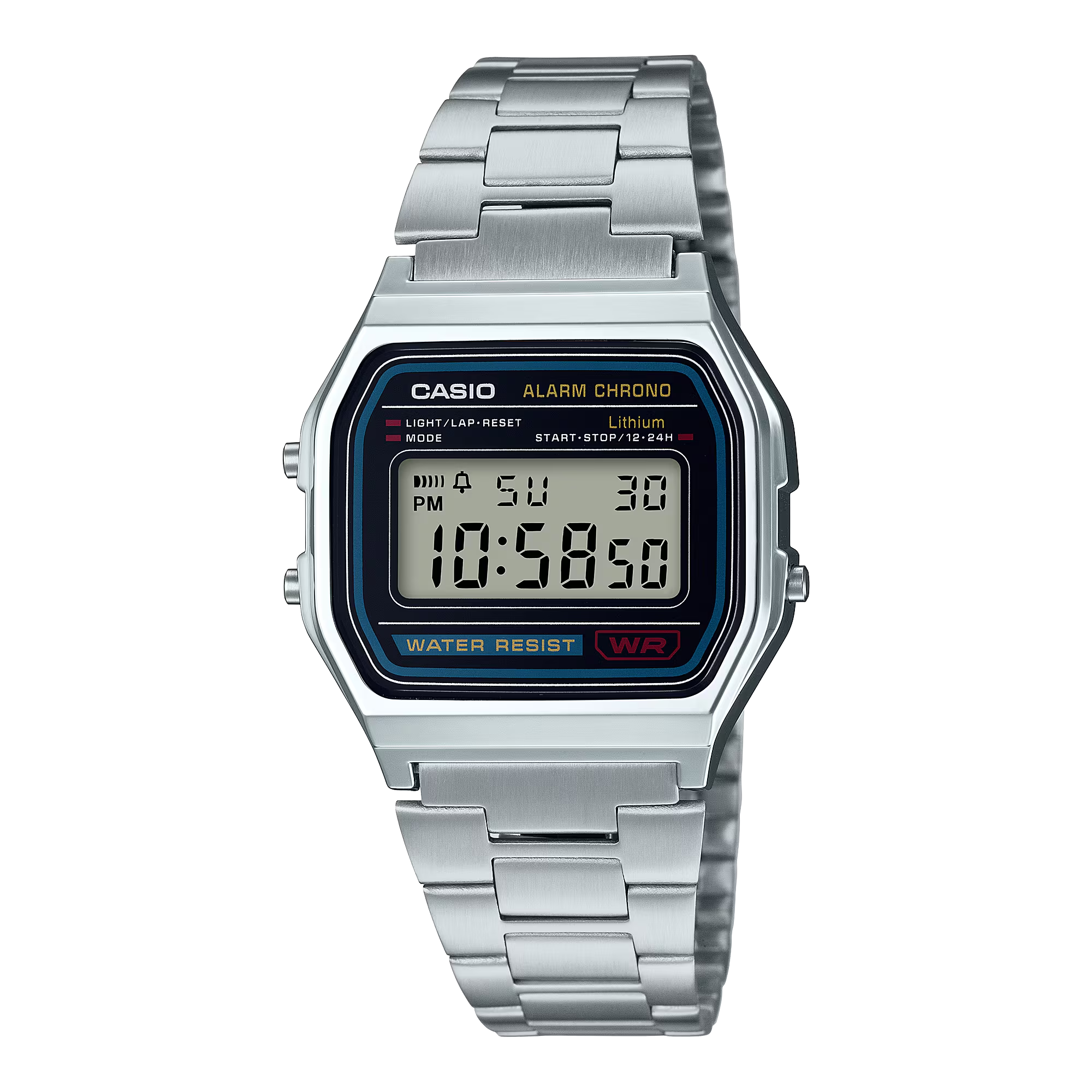 A158W | RELOJ CASIO VINTAGE ORIGINAL DE ACERO PLATEADO | CAS-218 ...