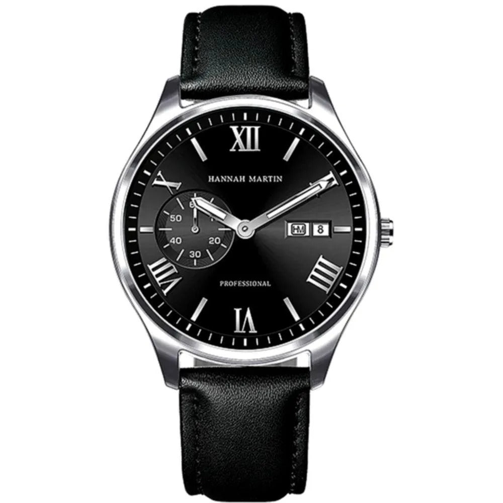 RELOJ ORIGINAL HANNAH MARTIN HM-1233 ELEGANTE Y CASUAL NEGRO | HAN-120 ...