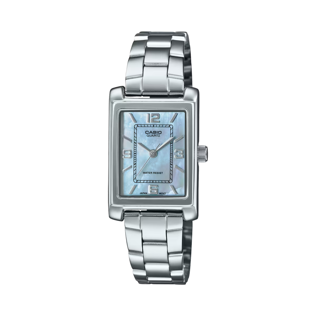 LTP-1234 | RELOJ CASIO ORIGINAL DE ACERO PLATEADO | CAS-185 – CLOCK PERU