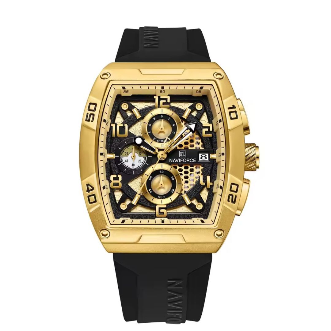 RELOJ ORIGINAL NAVIFORCE - CASUAL - DORADO | NAV-154 – CLOCK PERU