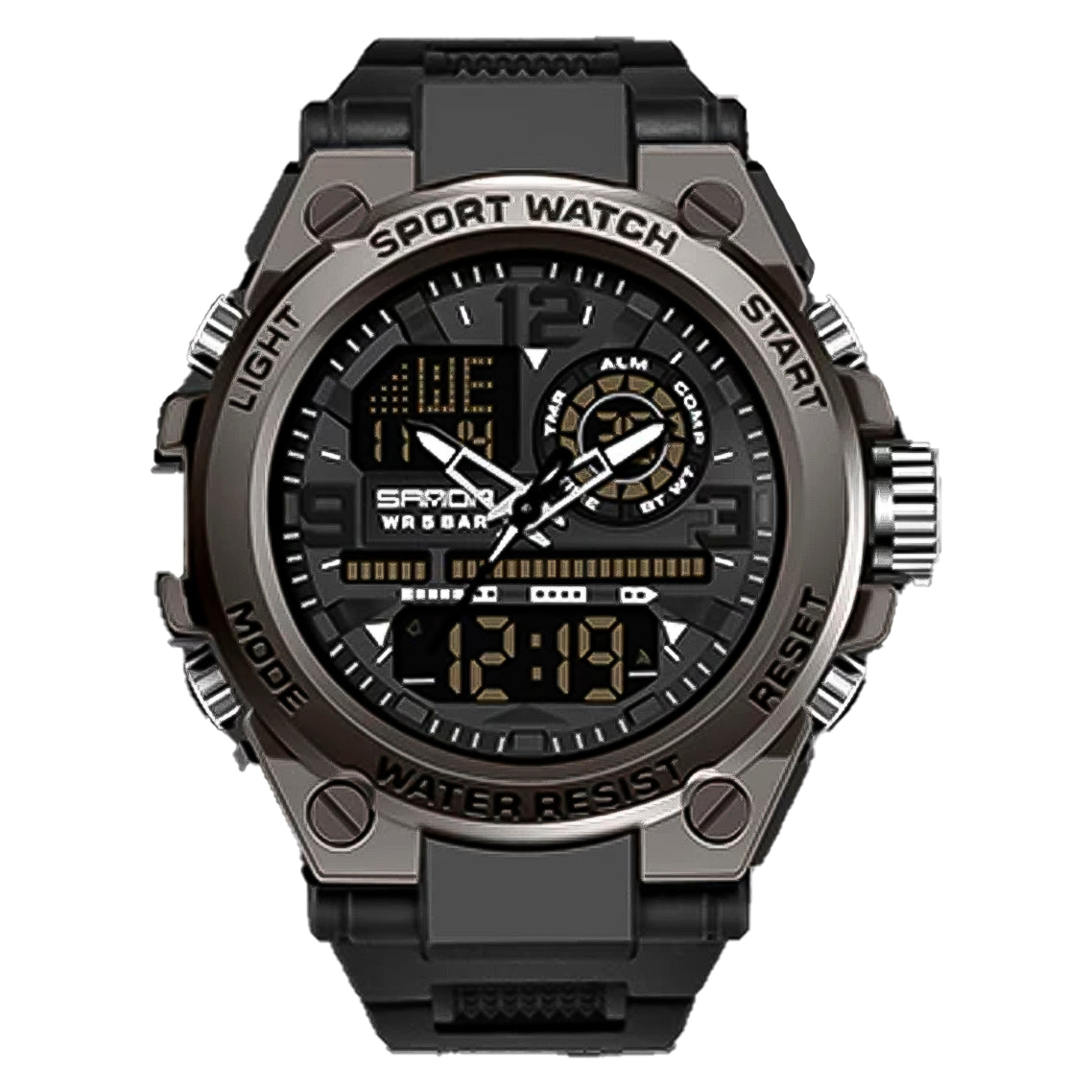 RELOJ SANDA ORIGINAL - NEGRO 6024 | SAN-14 | SAN-15 – CLOCK PERU