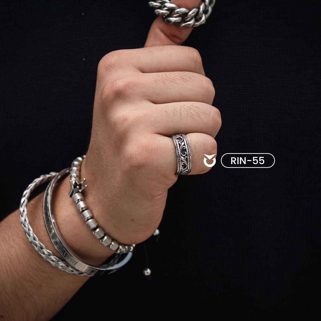 ANILLO BARROCO PLATEADO | RIN-55