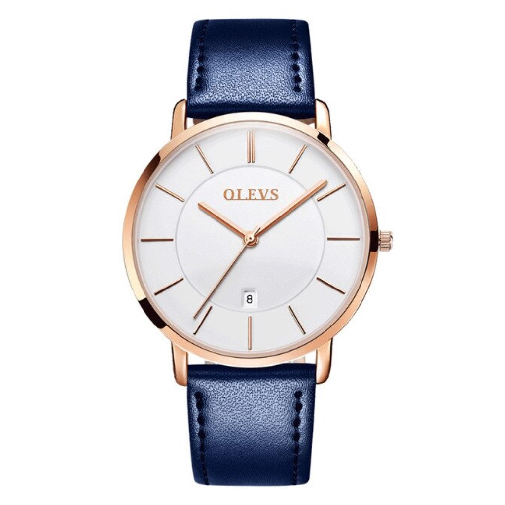 RELOJ OLEVS ORIGINAL - ELEGANTE AZUL CLÁSICO | SKU: OLE-4